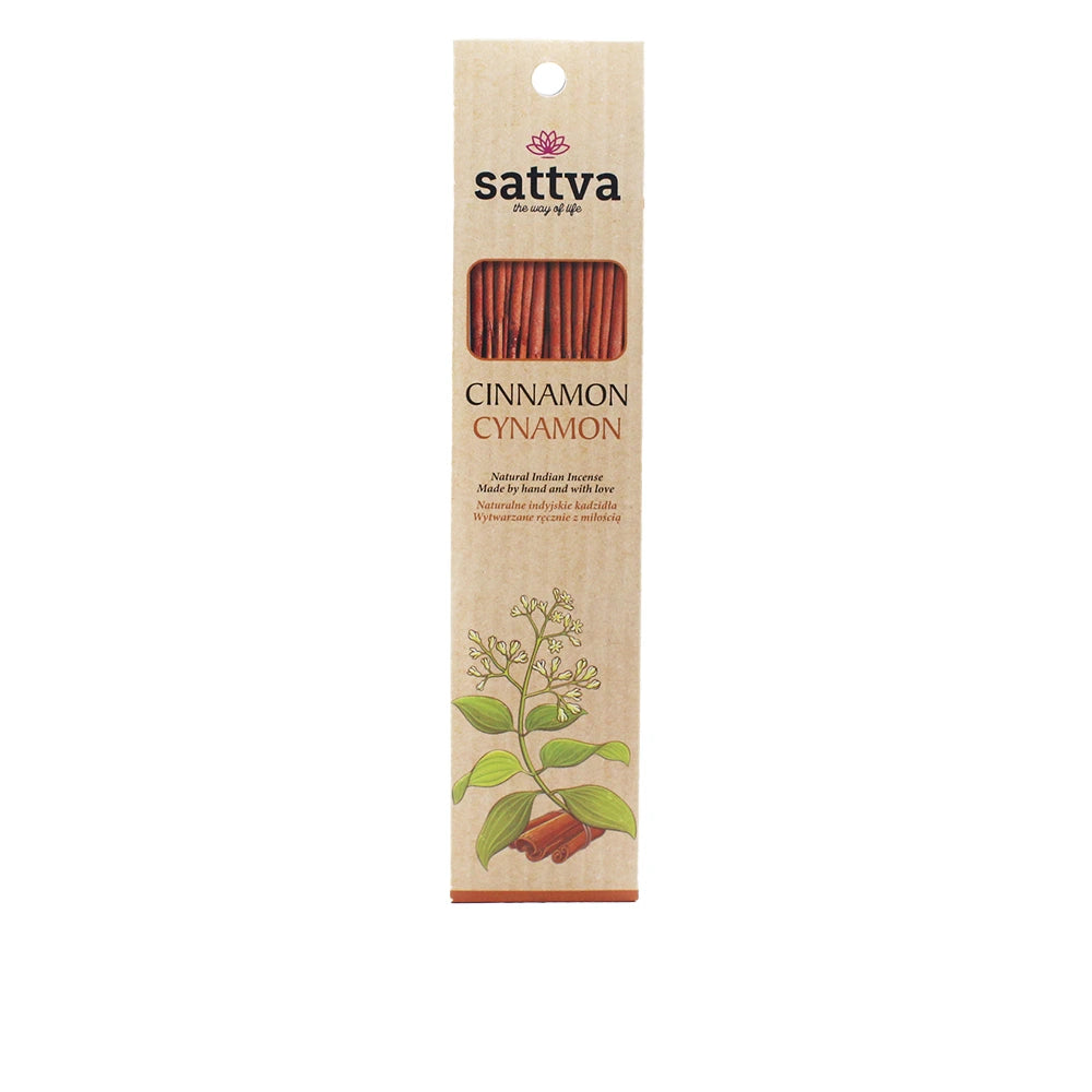Natural Cinnamon Incense Sticks: Sattva Ayurveda Tradition